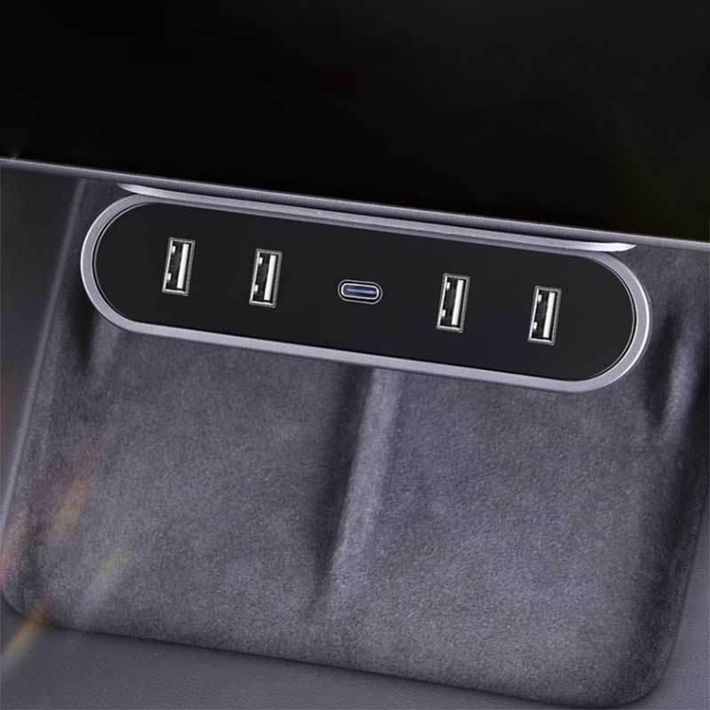 TAPTES Folding USB Hud for Model Y Model 3 Under Central Control Scree ...