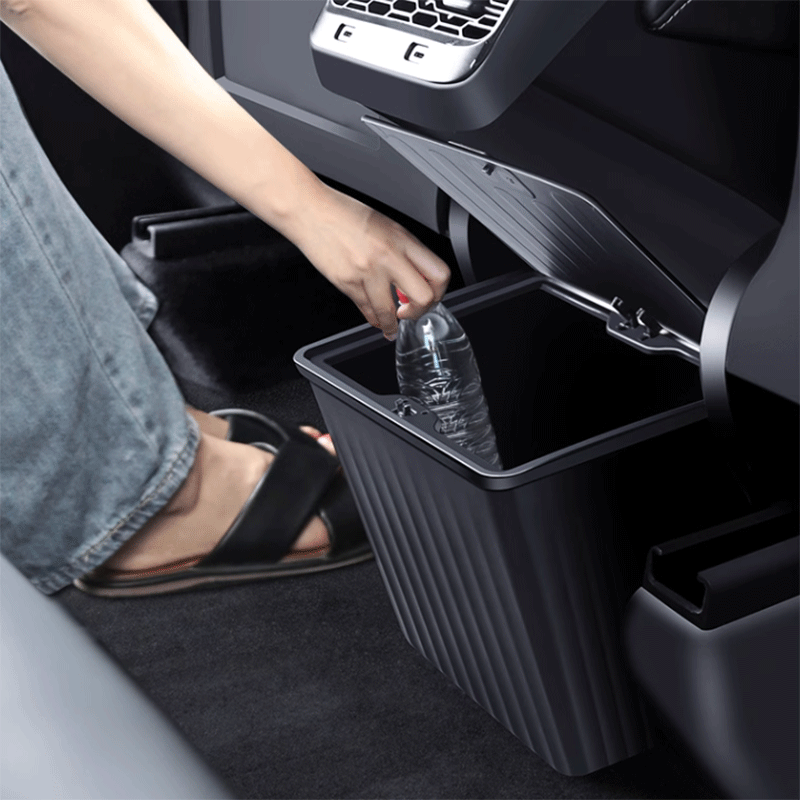TAPTES Rear Row Under Seat Storage Organizer Trash Bin for Tesla Model ...