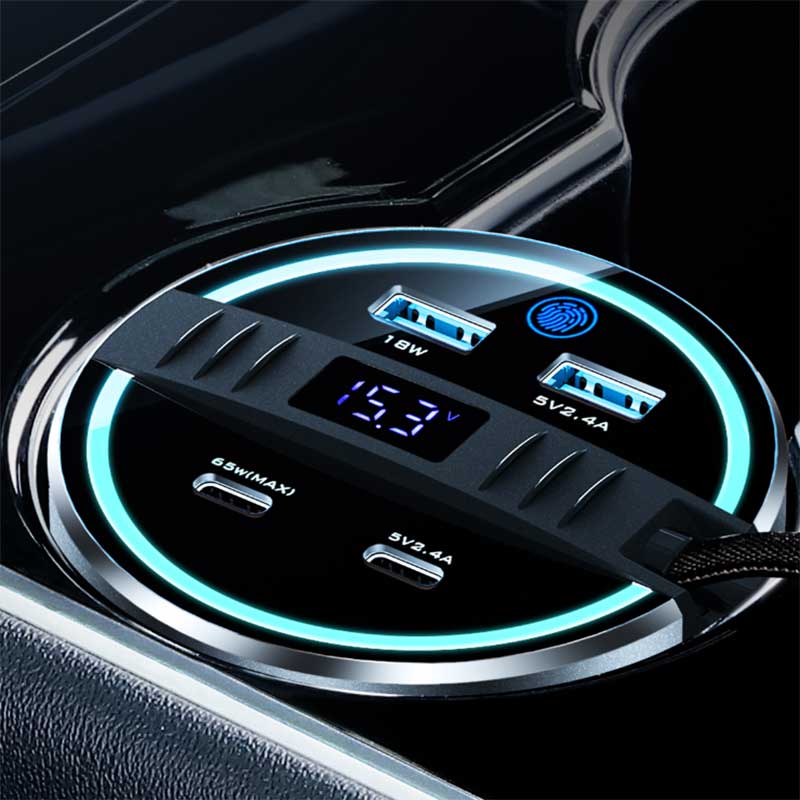 TAPTES Smart Central Control Cup Holder USB Expansion Dock for Model Y ...