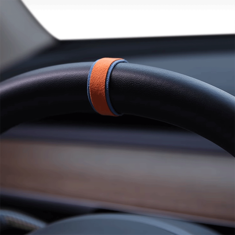 TAPTES® Alcantara Steering Wheel Return Marker Sticker for Tesla Model ...