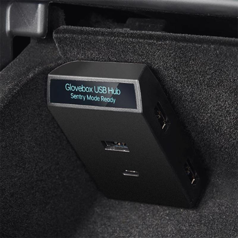 TAPTES® Glovebox USB Hud Expansion Dock for Tesla Model 3 Model Y 2021 ...