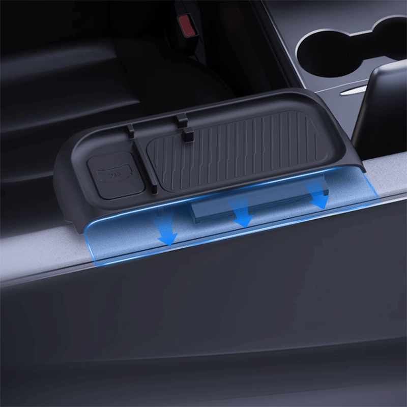 TAPTES® Multifunctional Dashboard Floating Storage Tray for Tesla Mode ...