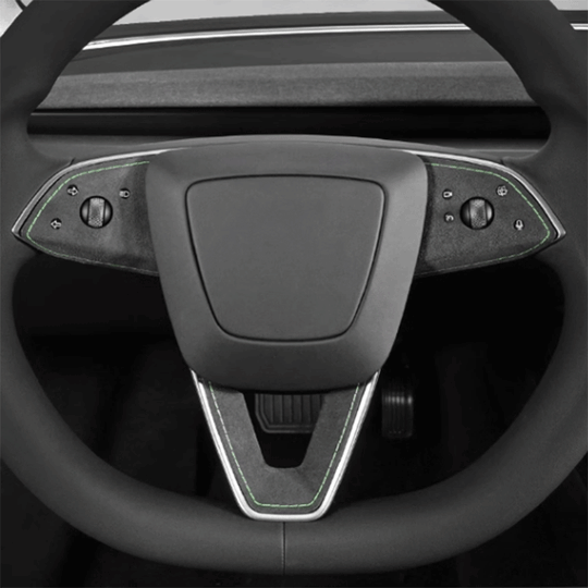 TAPTES Steering Wheel Buttons Decorative Stickers for Tesla Model 3 Highland