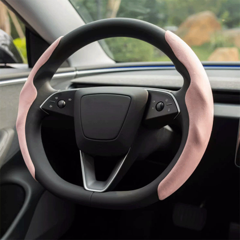 Model y steering wheel cover store