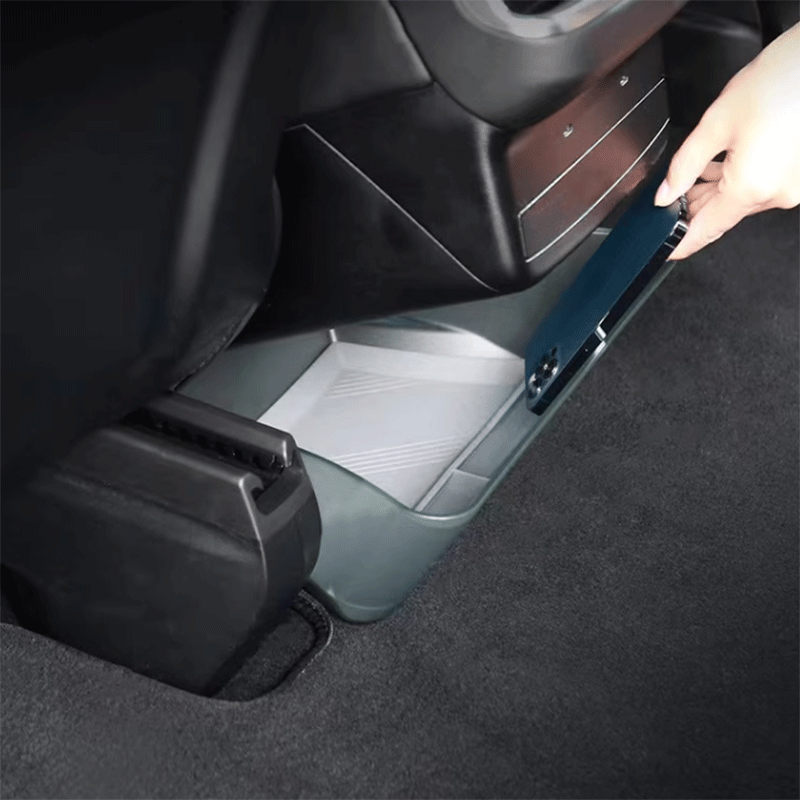 TAPTES® Transparent Rear Row Center Console Storage Box for Tesla Mode ...