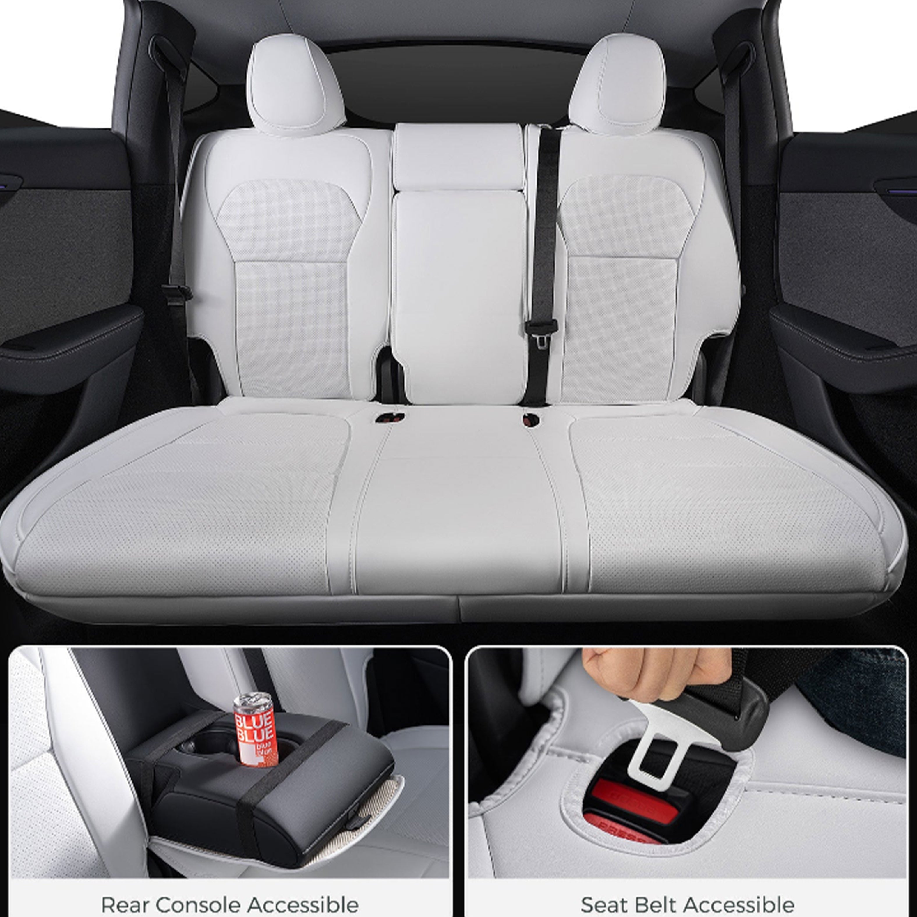TAPTES® Custom Leather Seat Covers for 2025 2026 Tesla Model Y Juniper ...