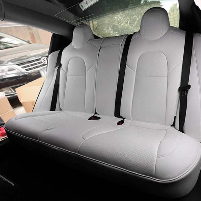 TAPTES White Rear Seat Covers for Tesla Model 3 Rear Seats 2023 2022 2 ...