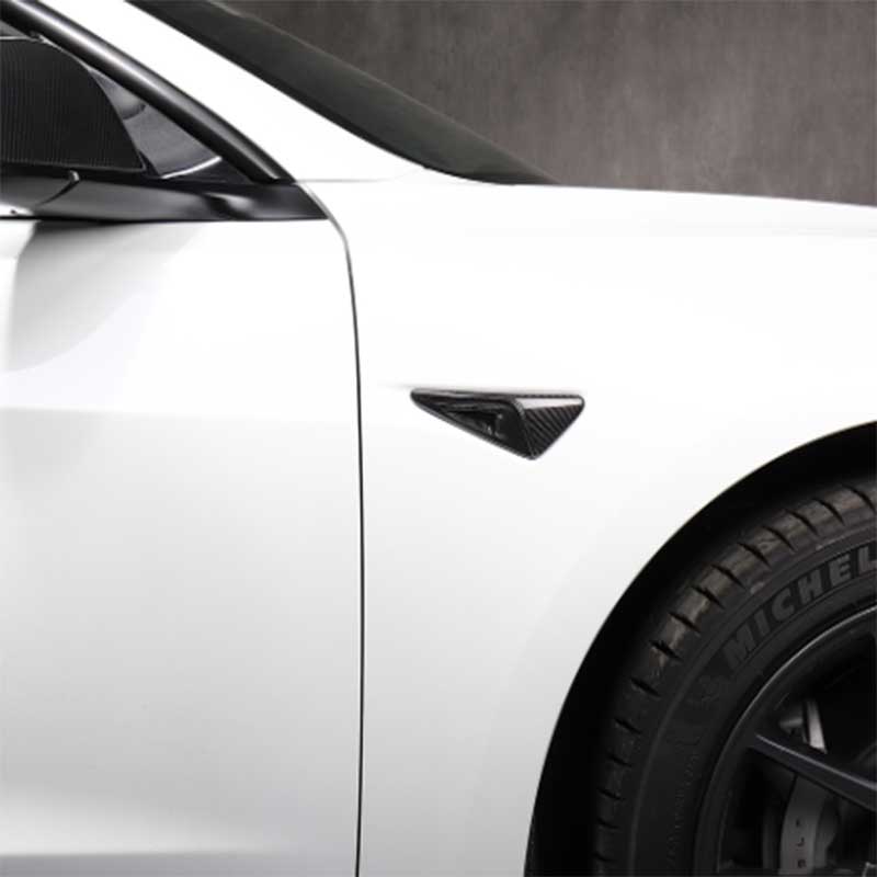 TAPTES Carbon Fiber Side Camera Protection Cover for Tesla Model 3 Y S ...