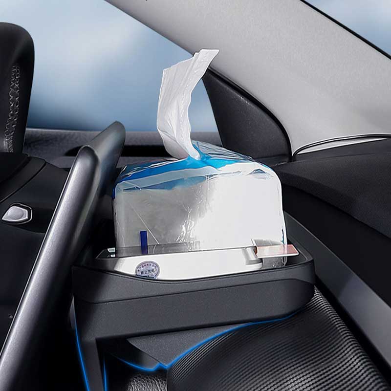 Car Wipes Dispenser Tesla Model Y Tissue Box Silicone Tissue Box Holder ...